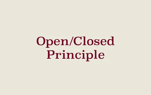 SOLID - Open/Closed Principle | Drifting Ruby