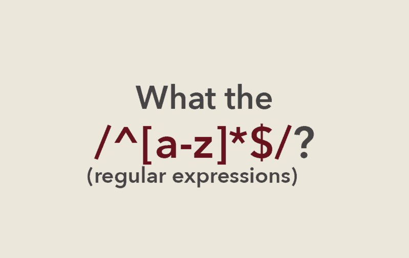 What The Regex Drifting Ruby